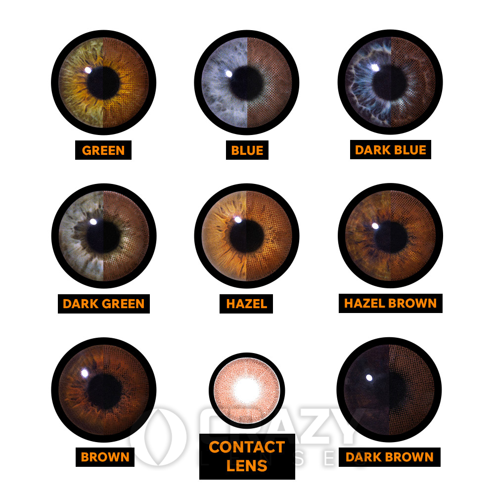 Lentes de contacto color marrón café matutino - Uso diario | Lentes locas