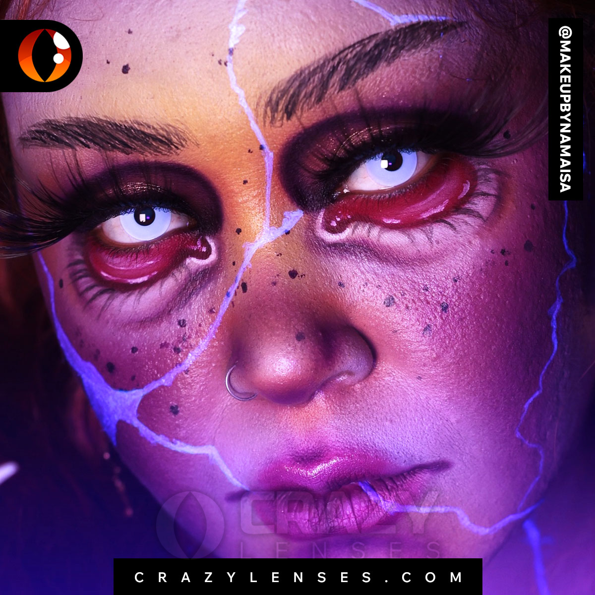 UV White Contact Lenses | 30 Day Costume Contacts