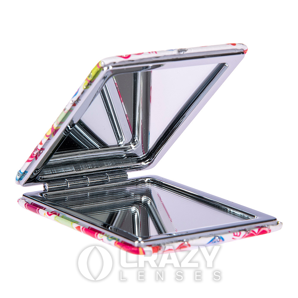 Bright Love Hearts Compact Mirror | Contact Lens Accessories