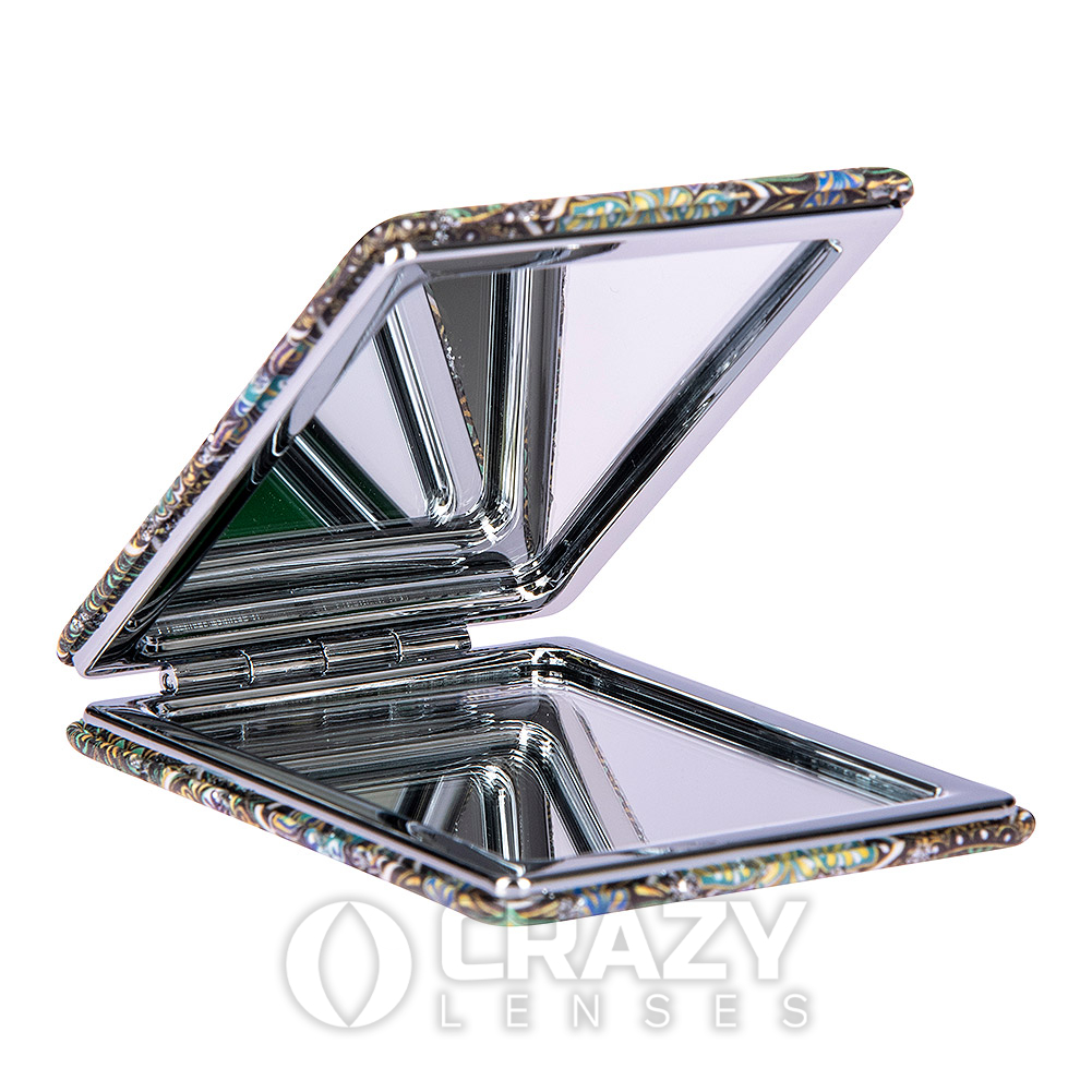 Square Mandala Compact Mirror | Contact Lens Accessories