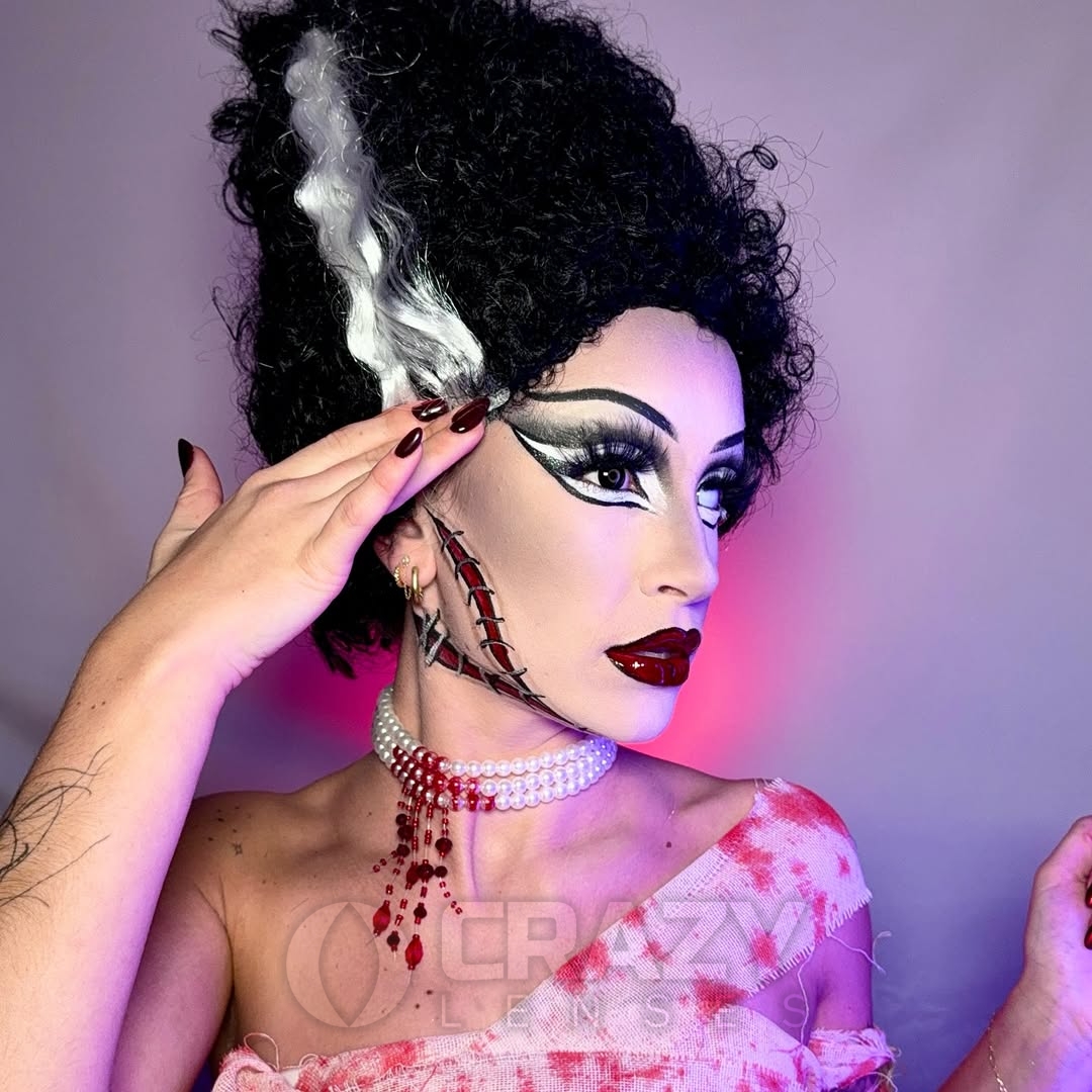 Hellraiser Demon Black Costume Contact Lenses (Daily)
