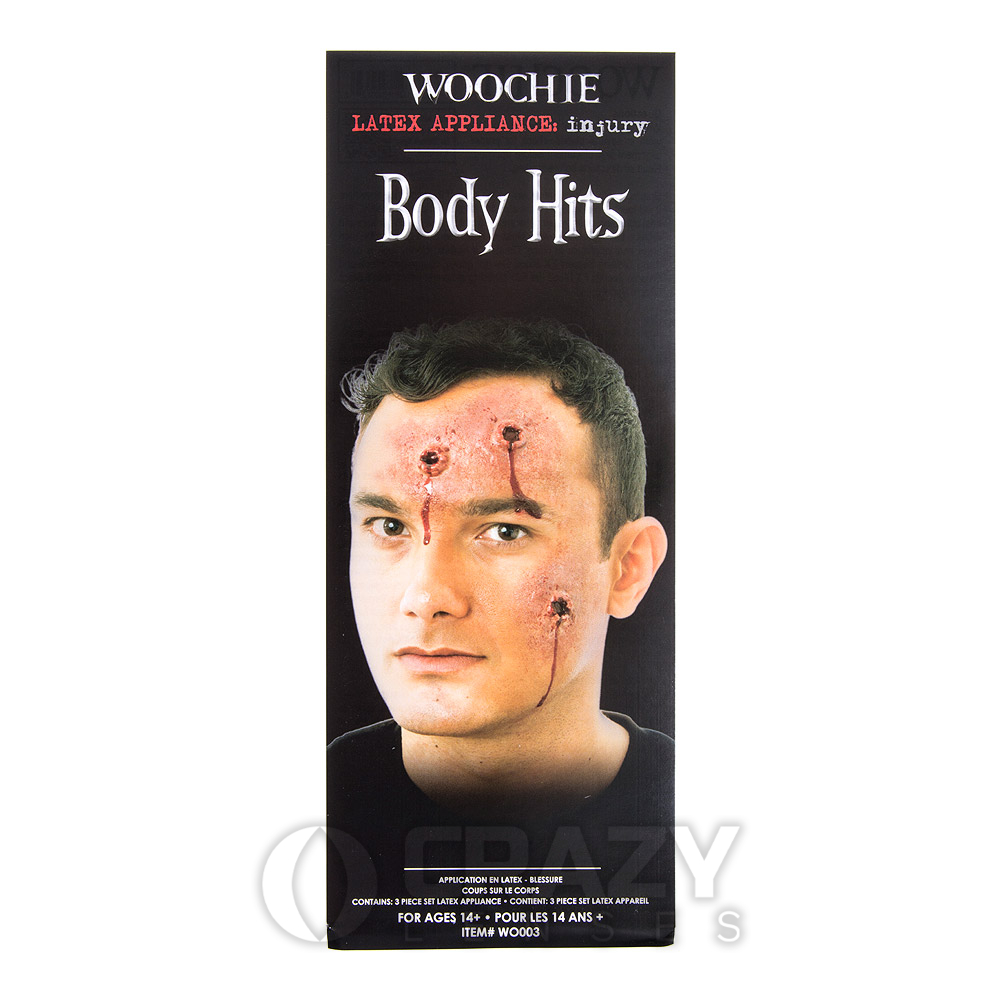 Woochie Bullet Holes Latex Prosthetic | Woochie Prosthetics