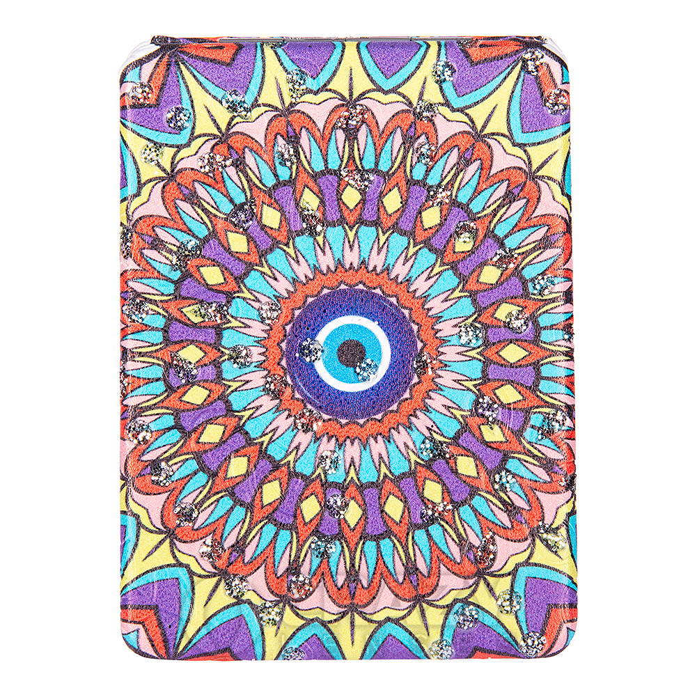 Multicolored Mandala Eye Compact Mirror