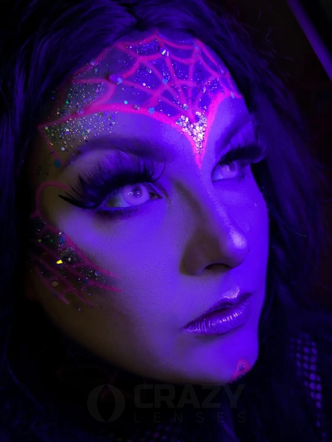 Violet Uv Glow Costume Contact Lenses (30 Day) | Crazy colored Lenses