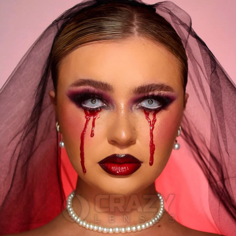 crazy red eye makeup